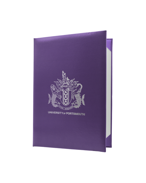 University of Portsmouth Graduate Certificate Folder – Evess Group