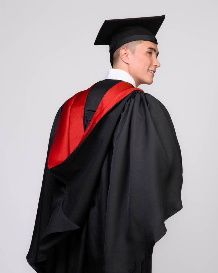 Bachelors Graduation Gown, Cap & Hood Set | Graduation Attire