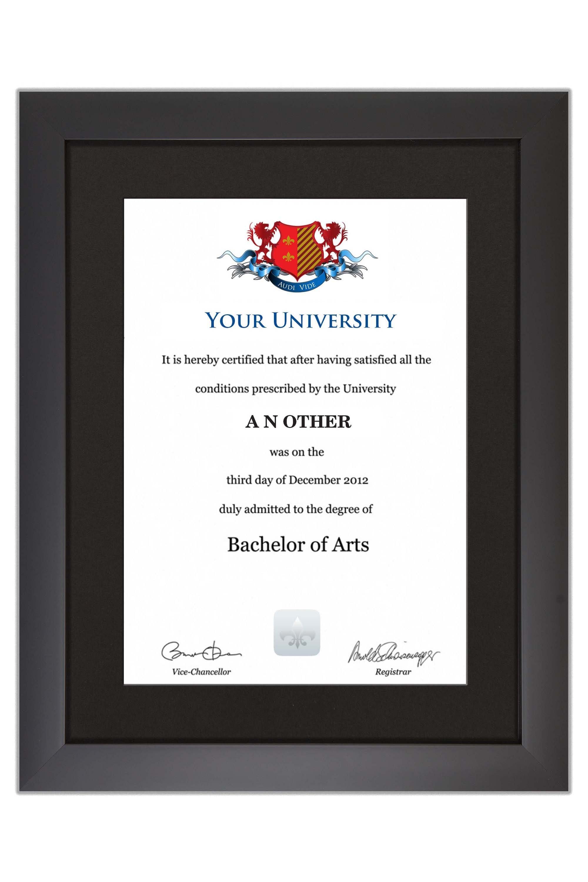 Modern Graduation Certificate Display Frame | Graduation Attire