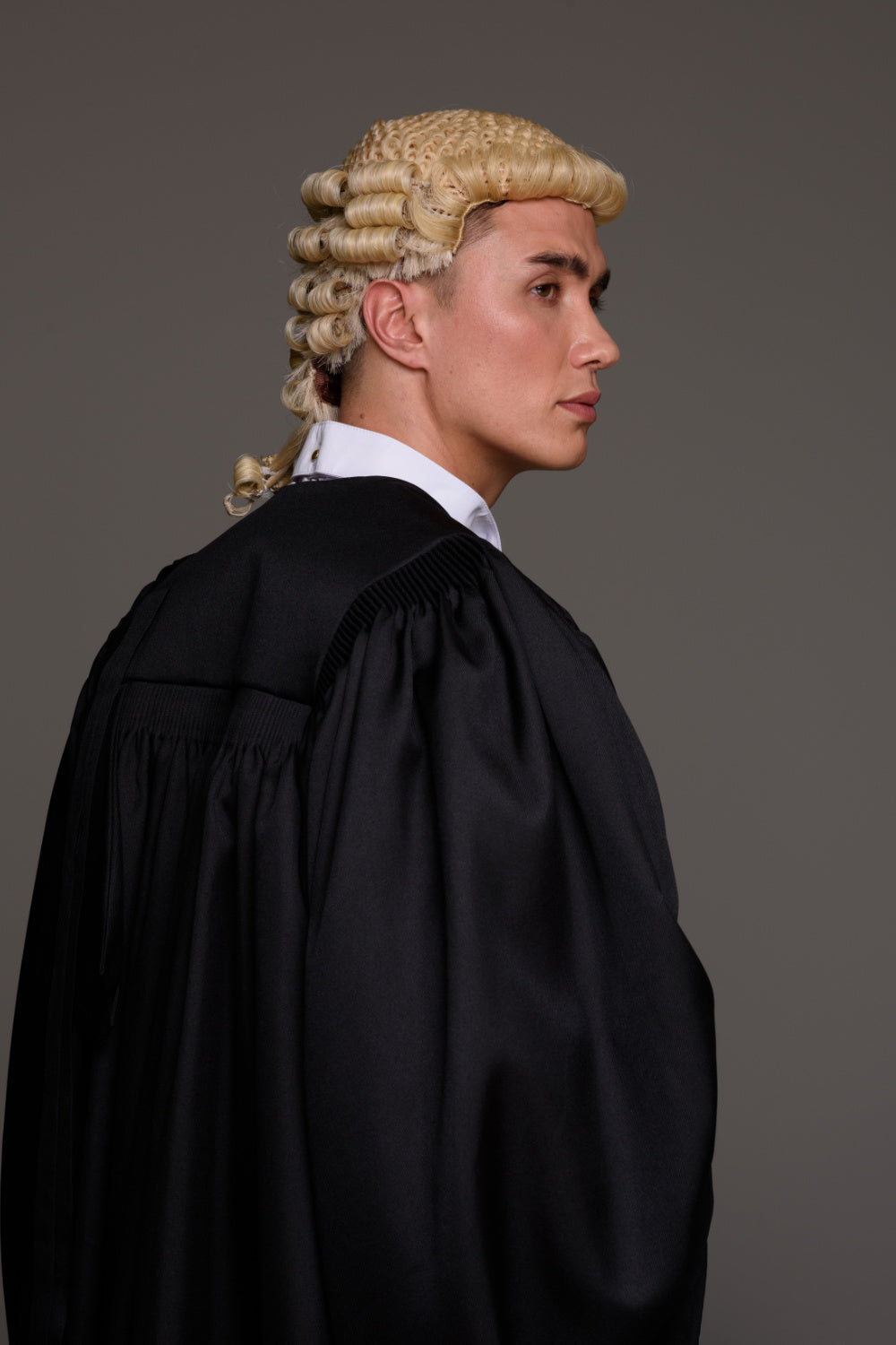 Barristers Gown, Wig and Band Set - Blonde