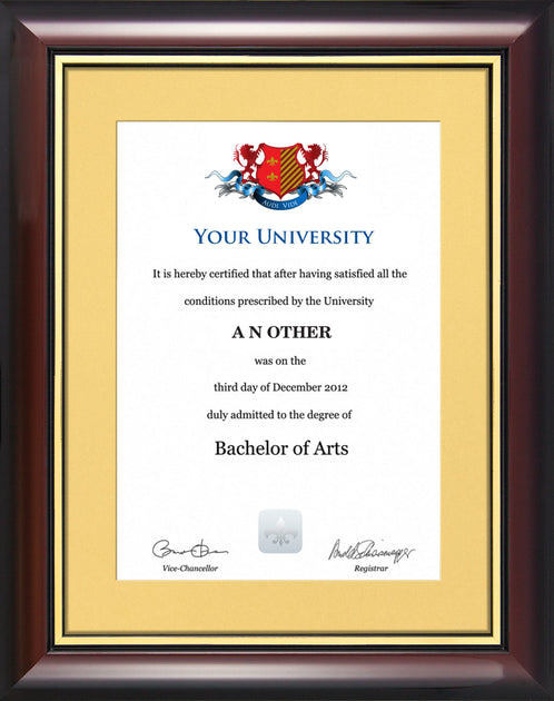 Birkbeck, University of London Degree Traditional Degree Display Frame ...